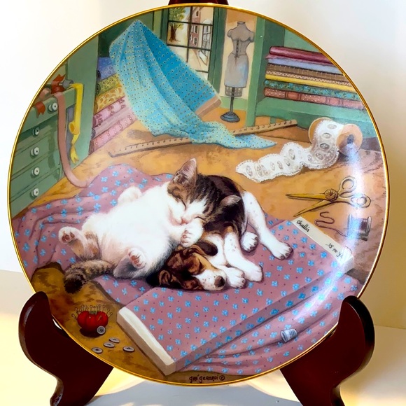 Vintage | Accents | Vintage Little Shopkeepers Sew Tired Plate | Poshmark